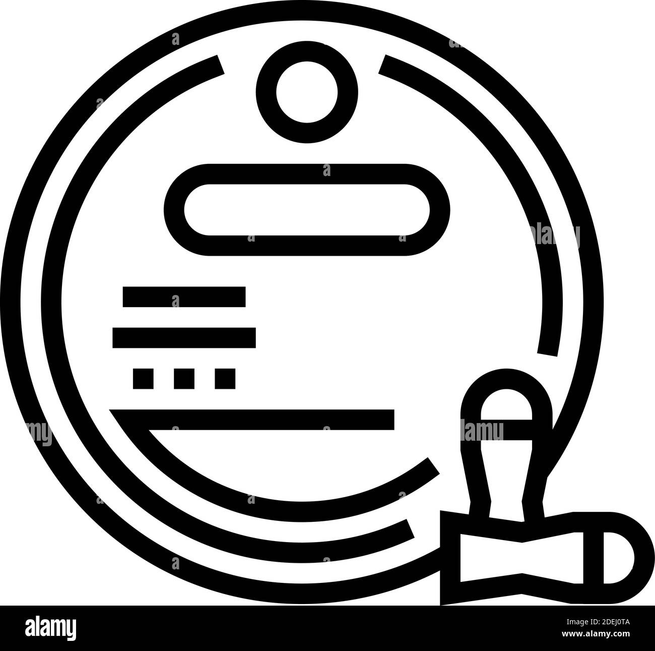 bullet magazine line icon vector illustration Stock Vector Image & Art ...