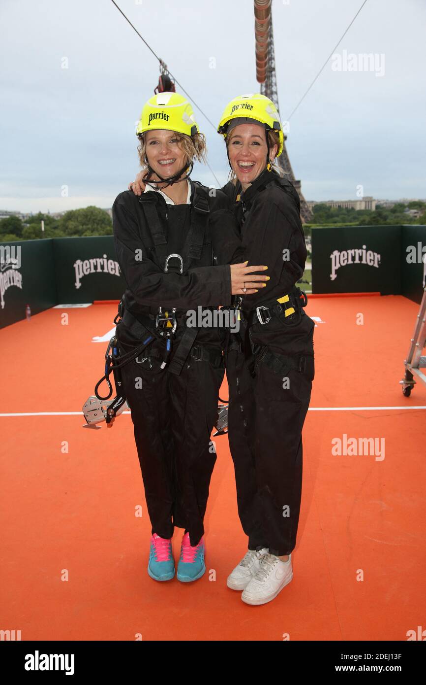 France Pierron and Mary Patrux attends the Smash Perrier event, a 800 ...
