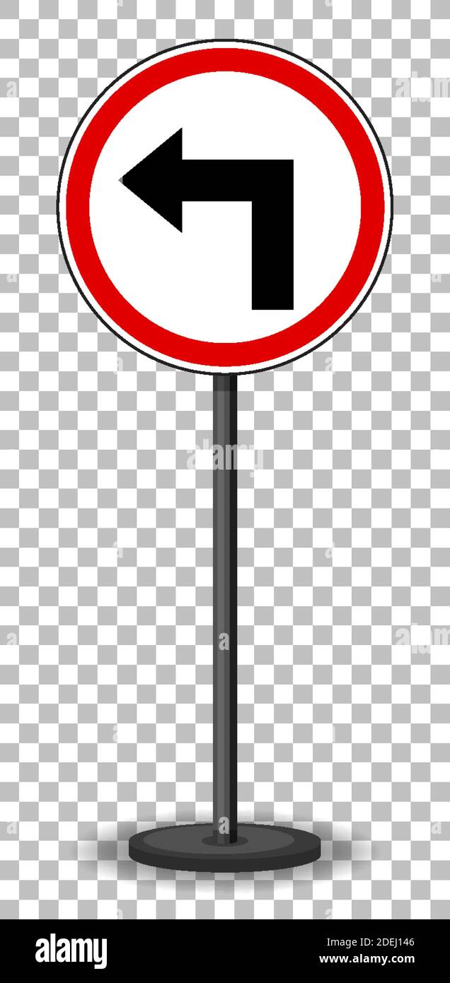 Red traffic sign on transparent background illustration Stock Vector ...