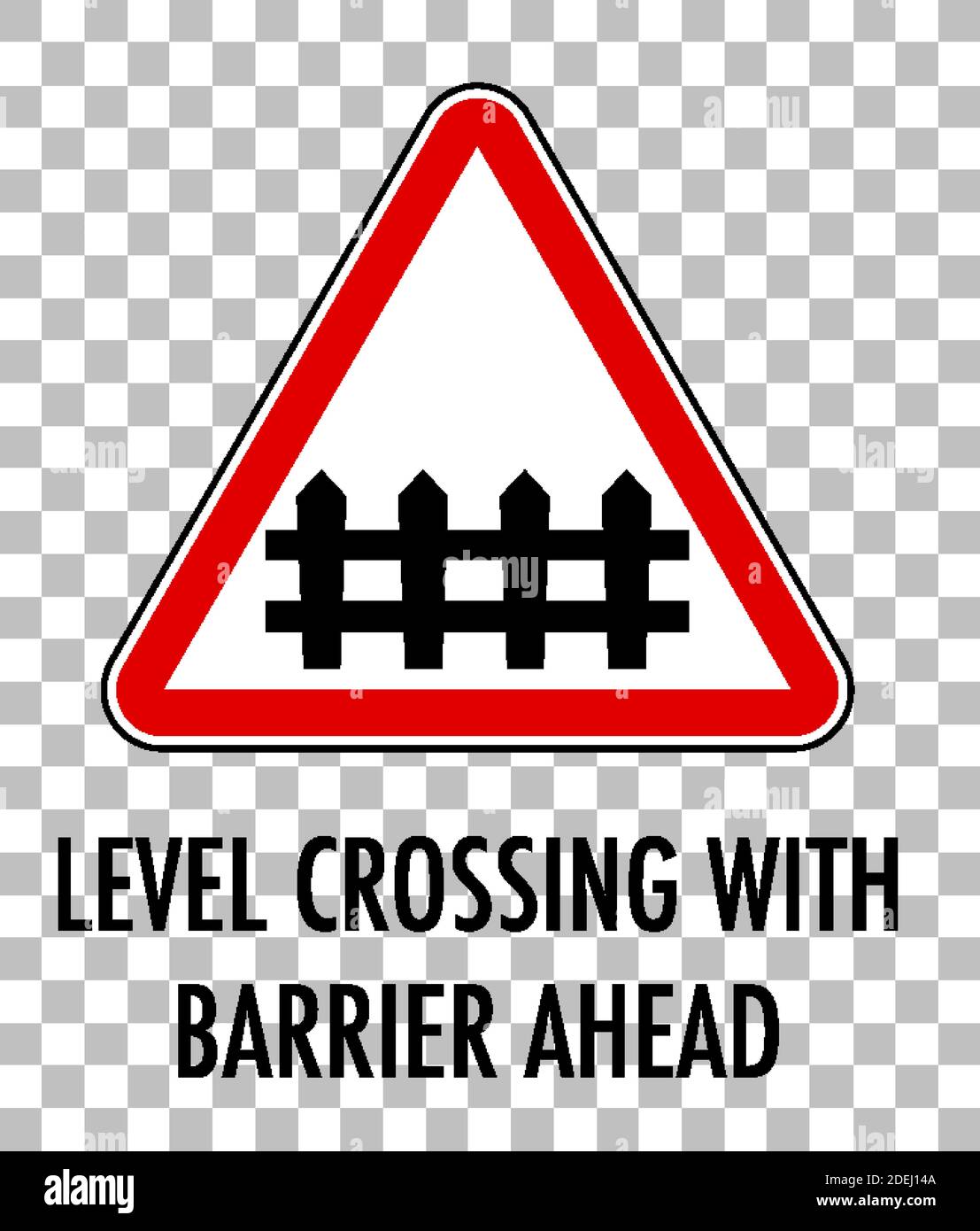 Red traffic sign on transparent background illustration Stock Vector ...