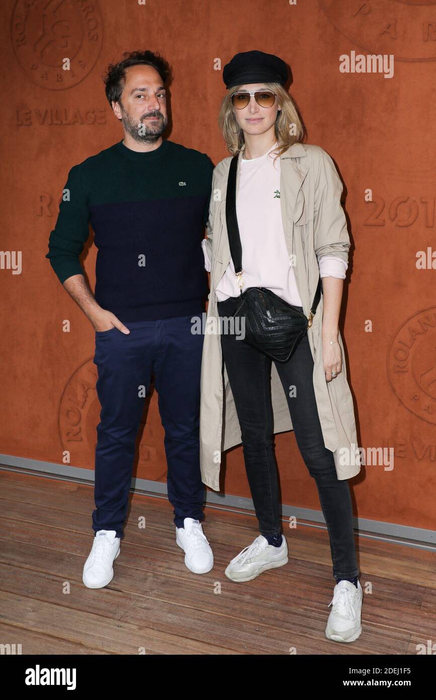 Louis-Julien Petit, Pauline Lefevre in Village during French Tennis ...