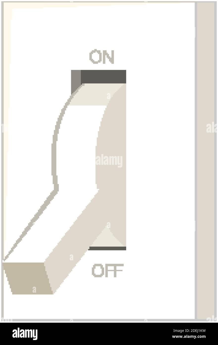 Electric switch cartoon icon isolated illustration Stock Vector Image ...