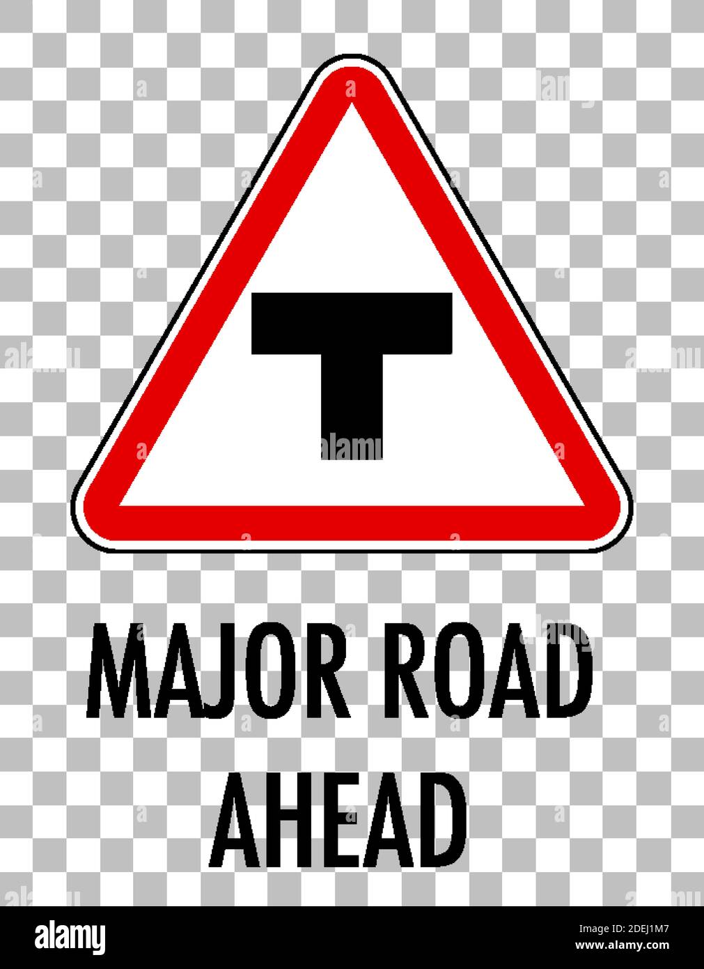 Red traffic sign on transparent background illustration Stock Vector ...