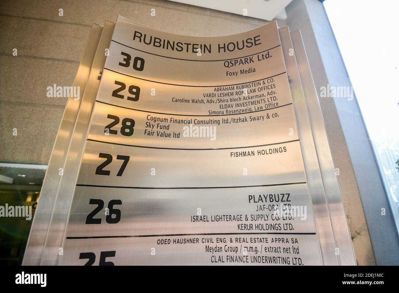 Israel. Tel Aviv. APRIL 15, 2015. Rubinstein Building is a famous ...