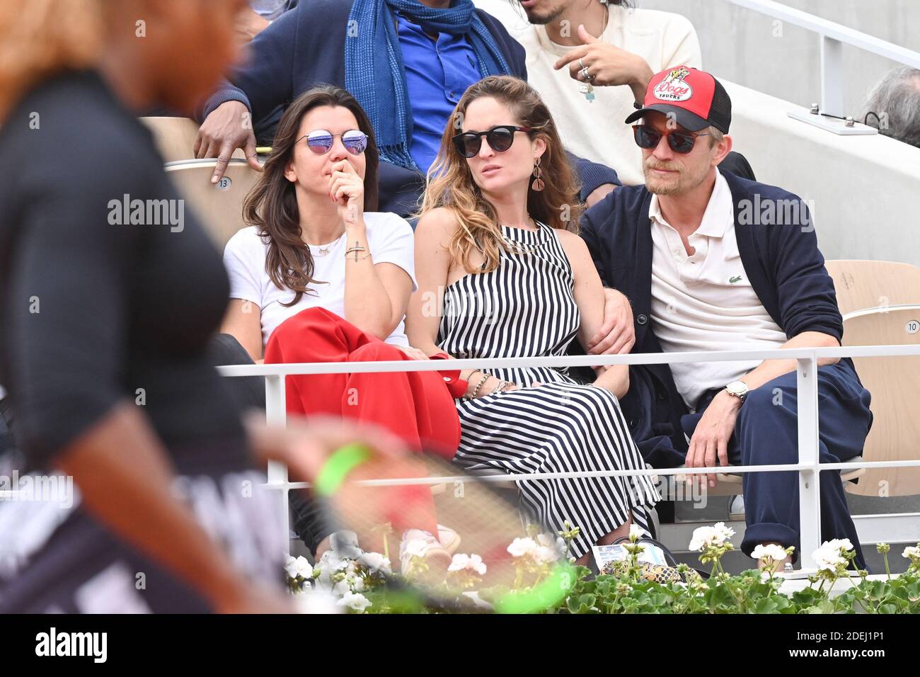 Actor Jeremie Renier (R) and Laura Leonard attend the 2019 French ...