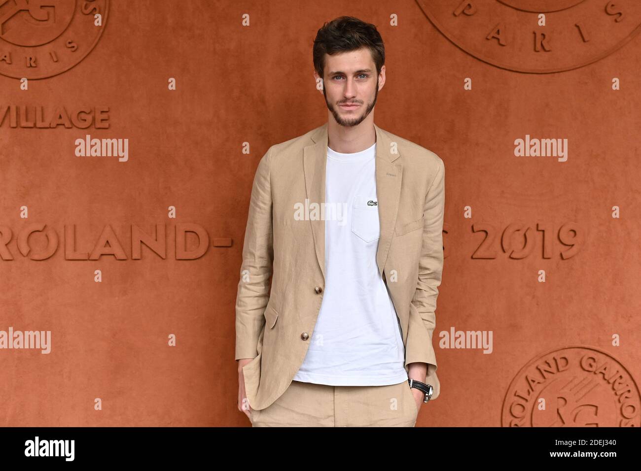 Jean-Baptiste Maunier in Village during French Tennis Open at Roland ...