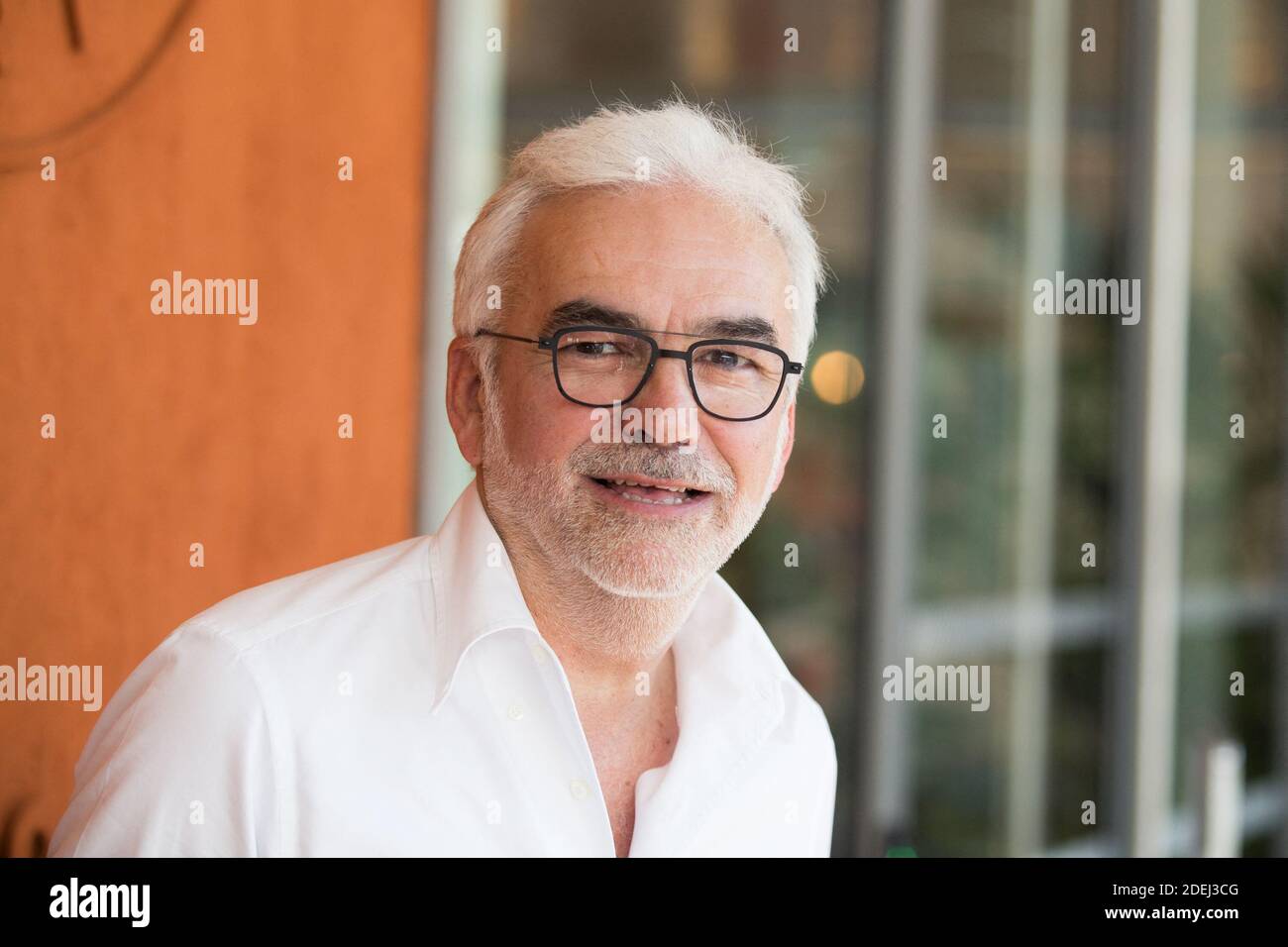 Pascal Praud in Village during French Tennis Open at Roland-Garros ...