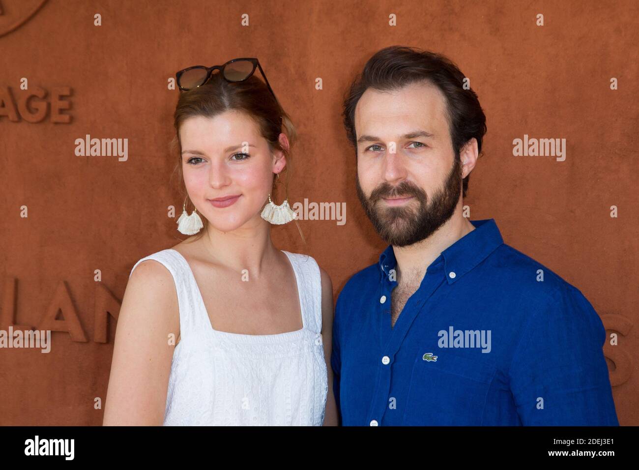 Charlotte Peretti and Antoine Gouy in Village during French Tennis Open ...