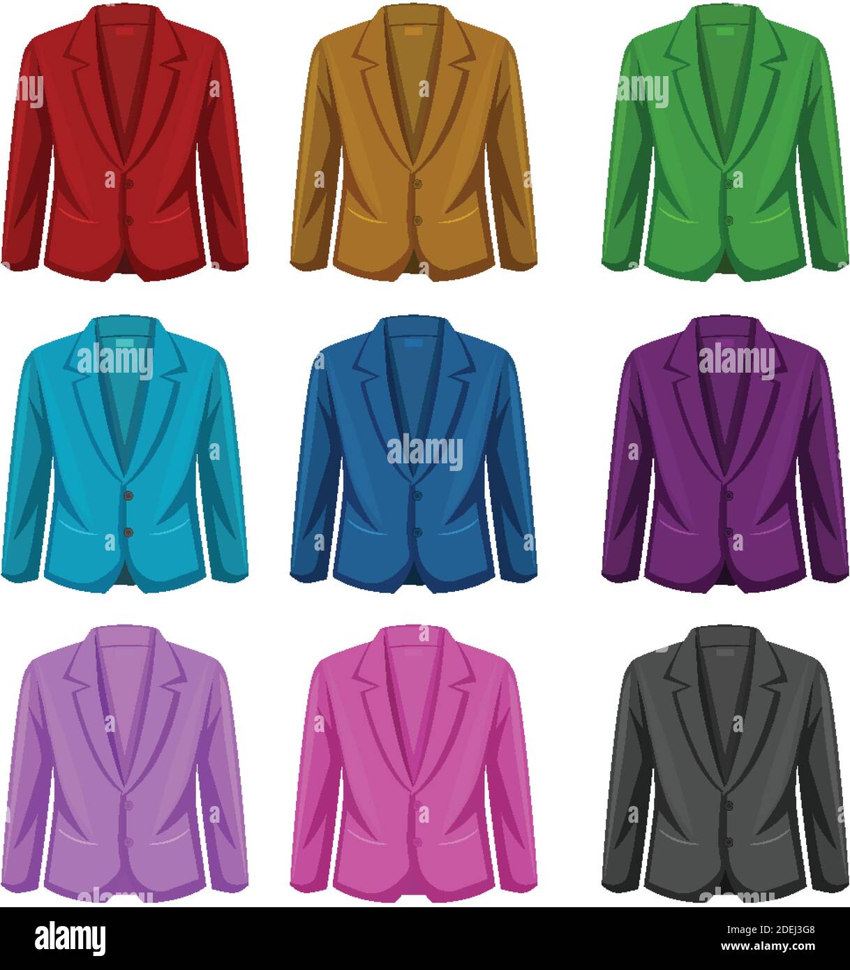 Professional blazer on white background illustration Stock Vector Image ...