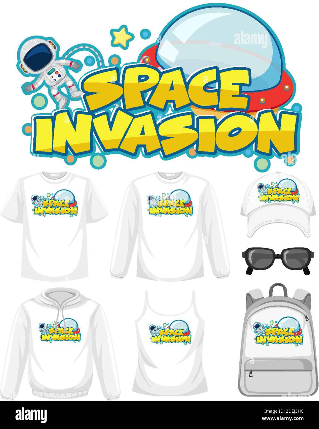 Set of outfit space theme illustration Stock Vector Image & Art - Alamy