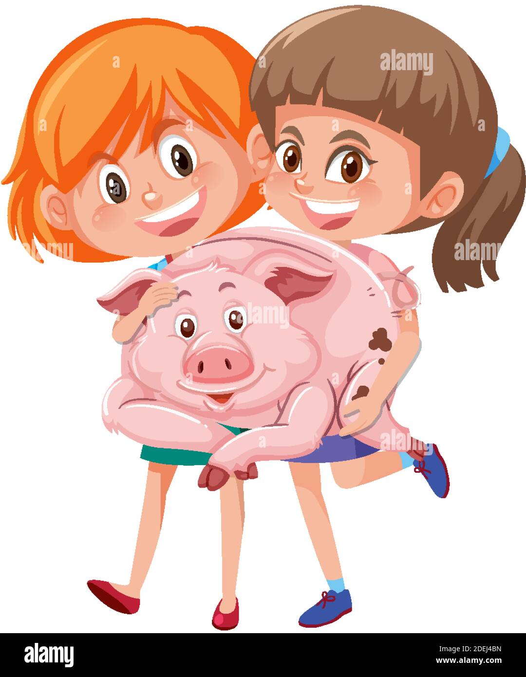 Girl Pig Cartoon Characters