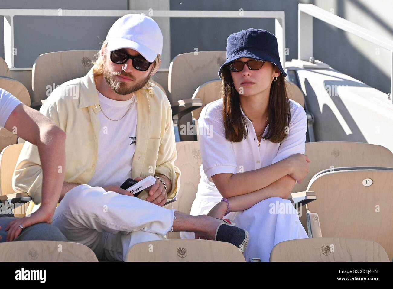 Lola Le Lann with boyfriend attends the 2019 French Tennis Open - Day ...