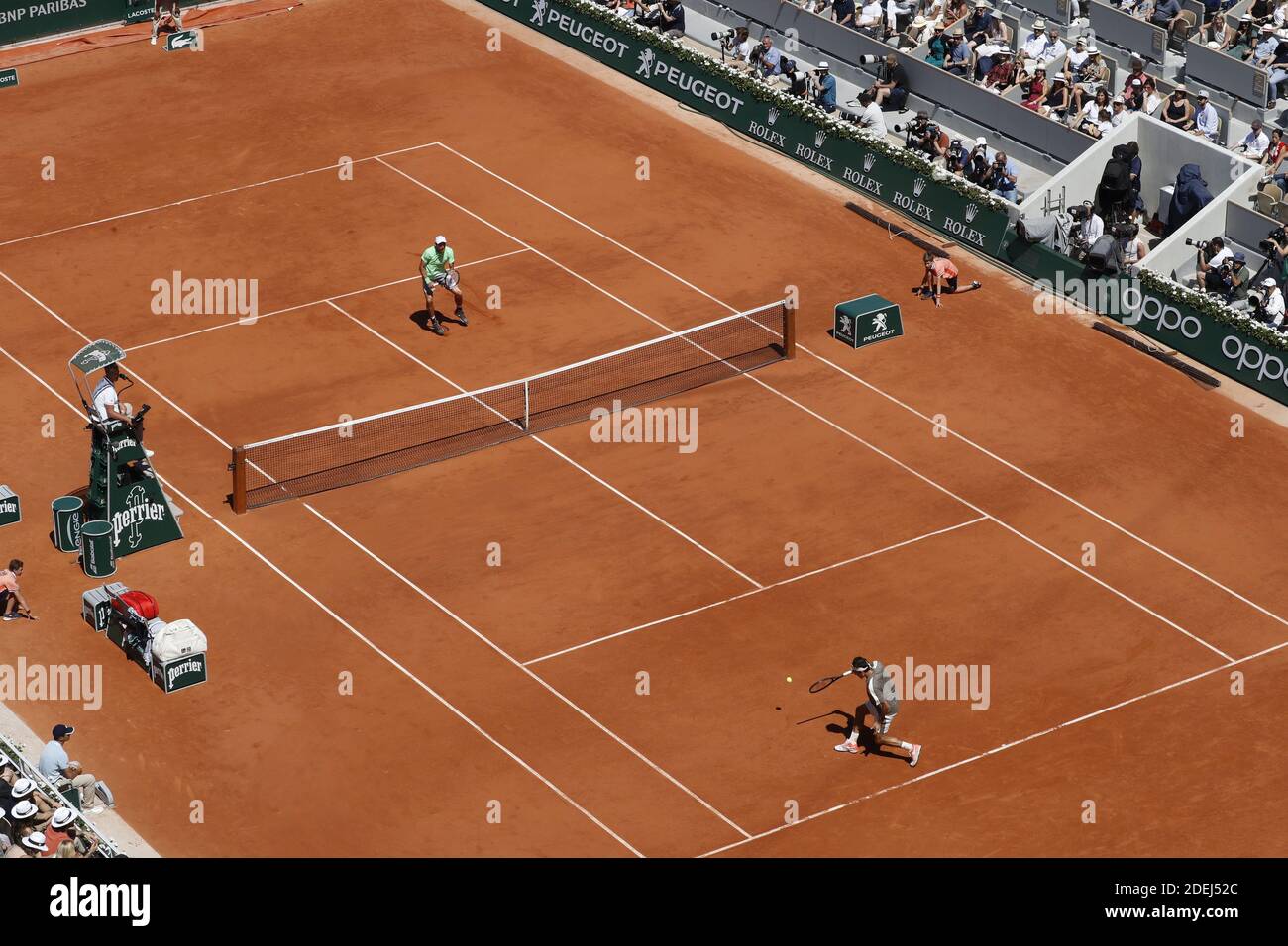 Centre Court Philippe Chatrier in the1/8 of final of the 2019 BNP ...