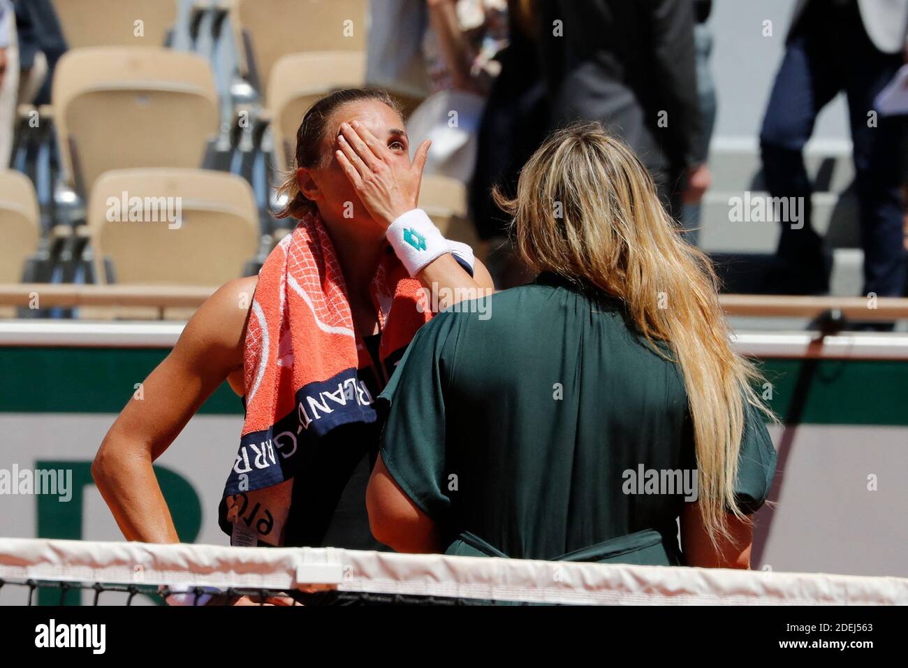 Croatia's Petra Martic playing in the1/8 of final of the 2019 BNP ...