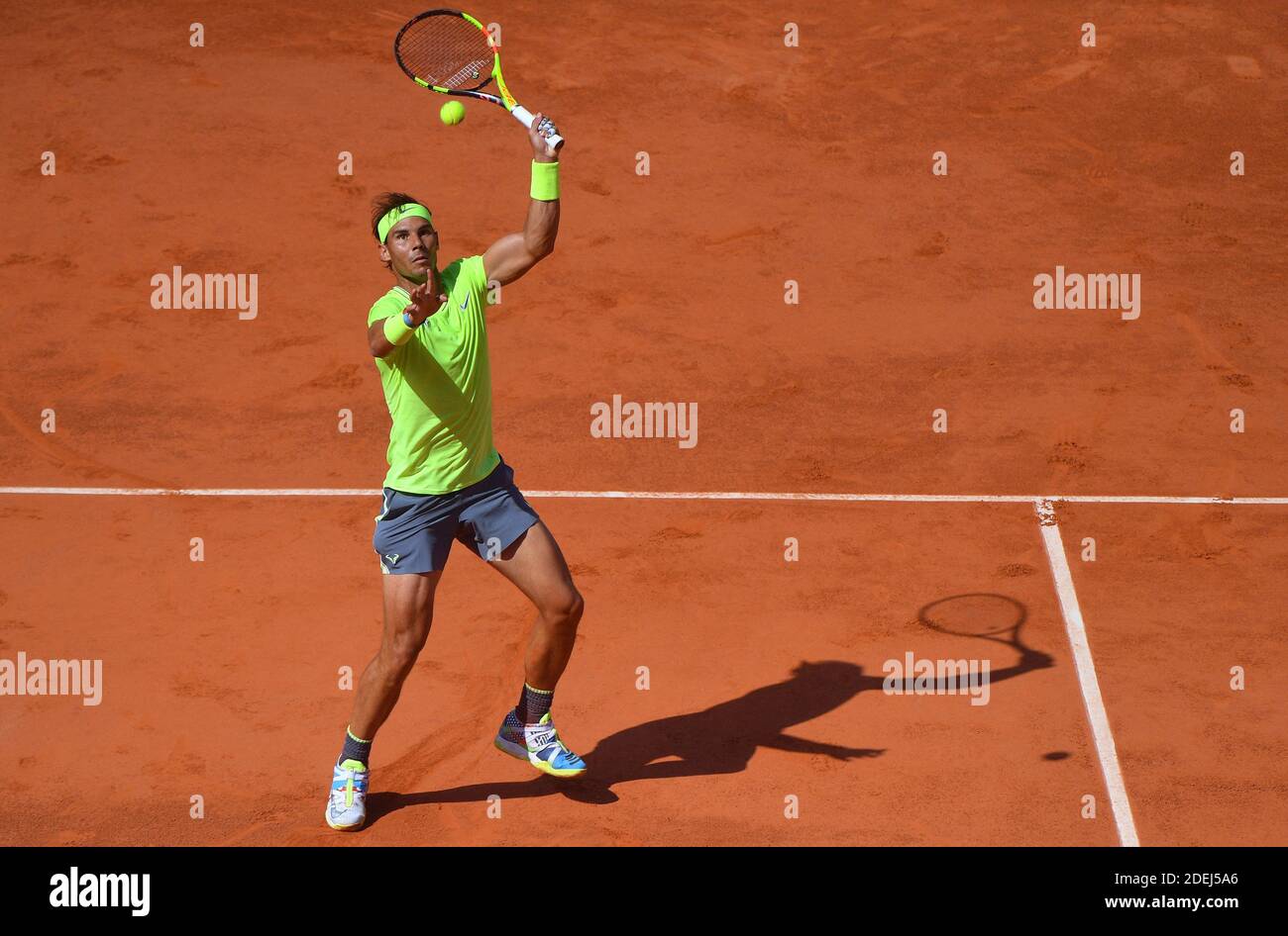 Spain's Rafael Nadal playing in the1/8 of final of the 2019 BNP Paribas ...