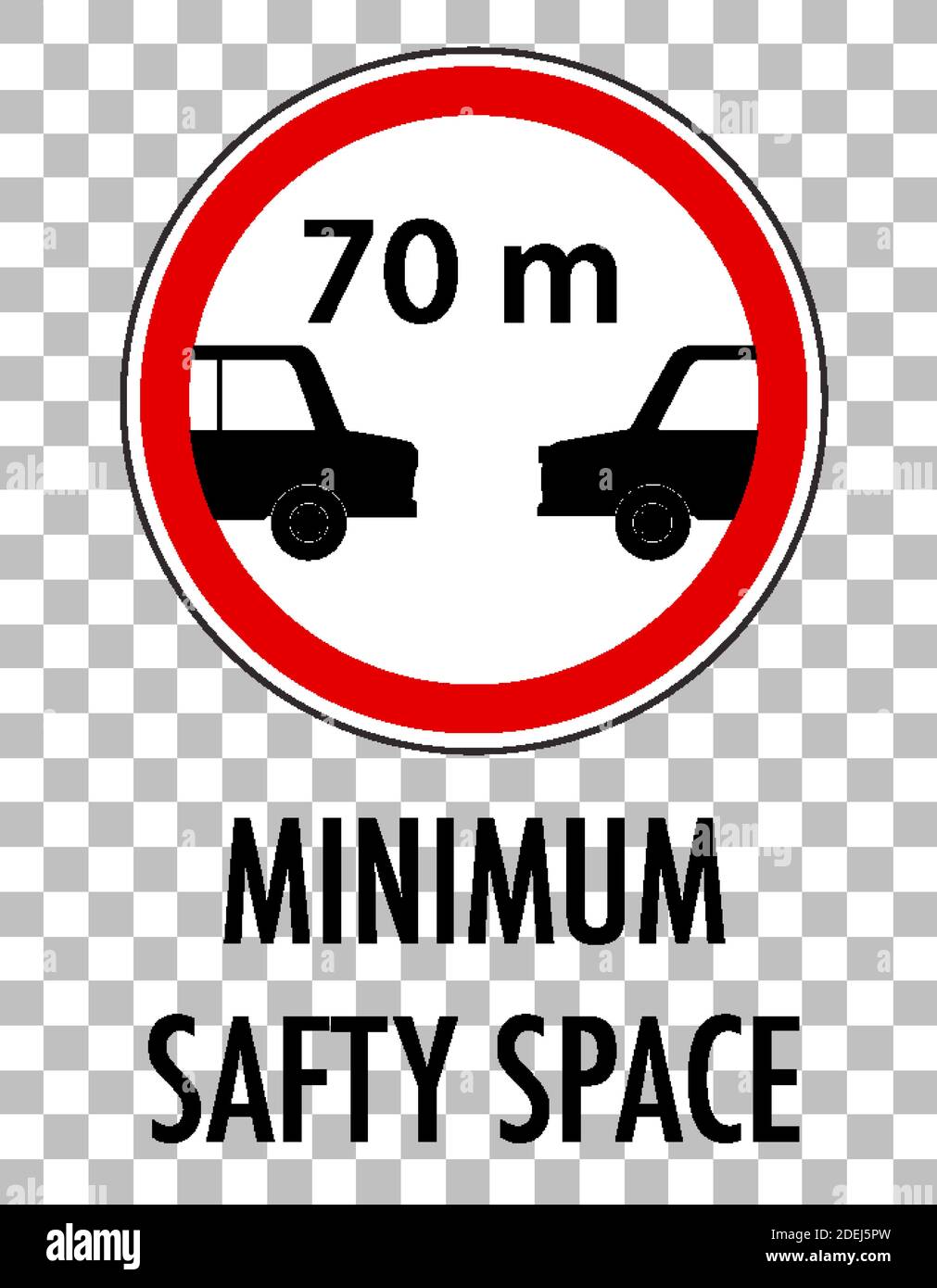 Red traffic sign on transparent background illustration Stock Vector ...