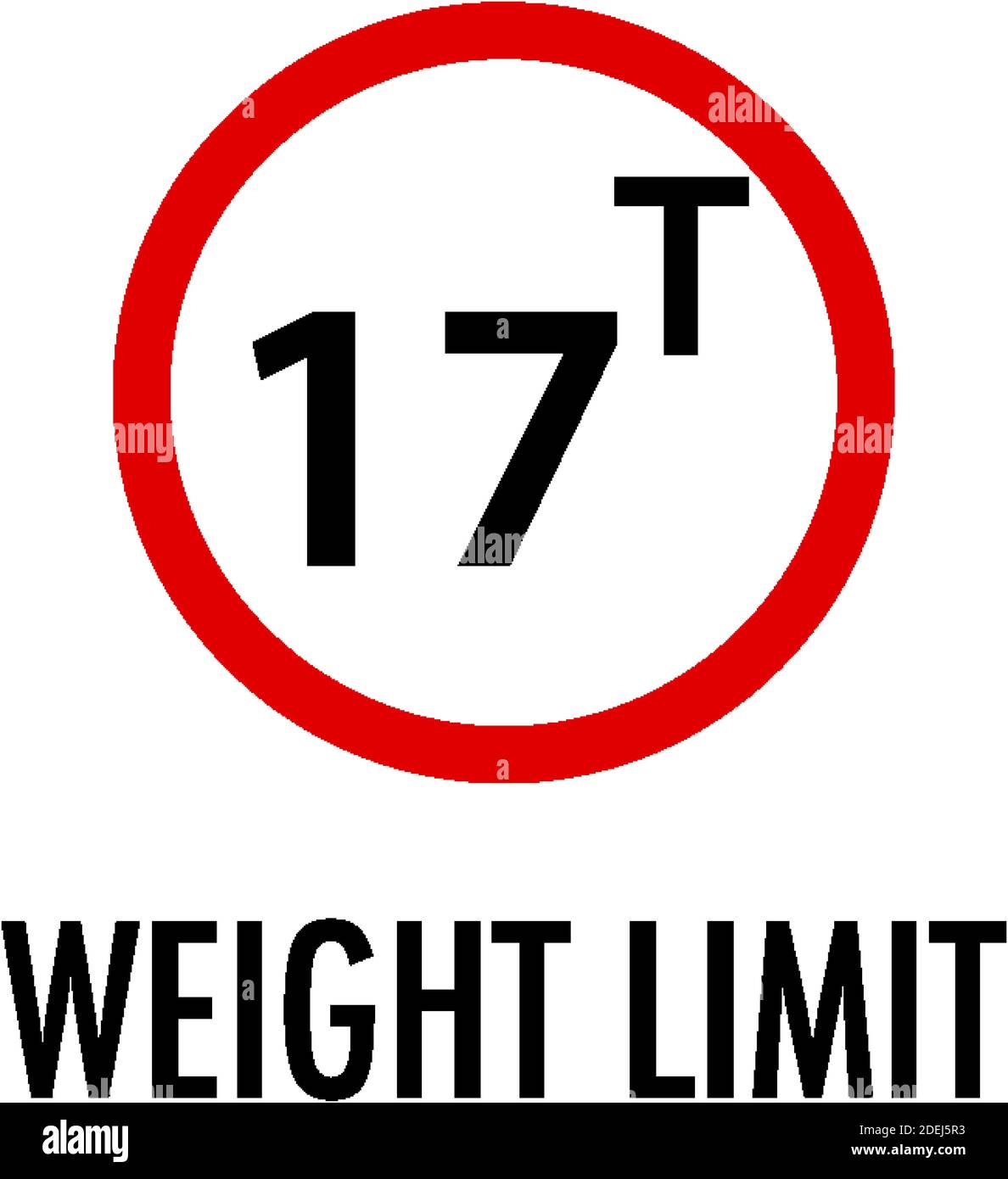 Weight limit sign on white background illustration Stock Vector Image ...