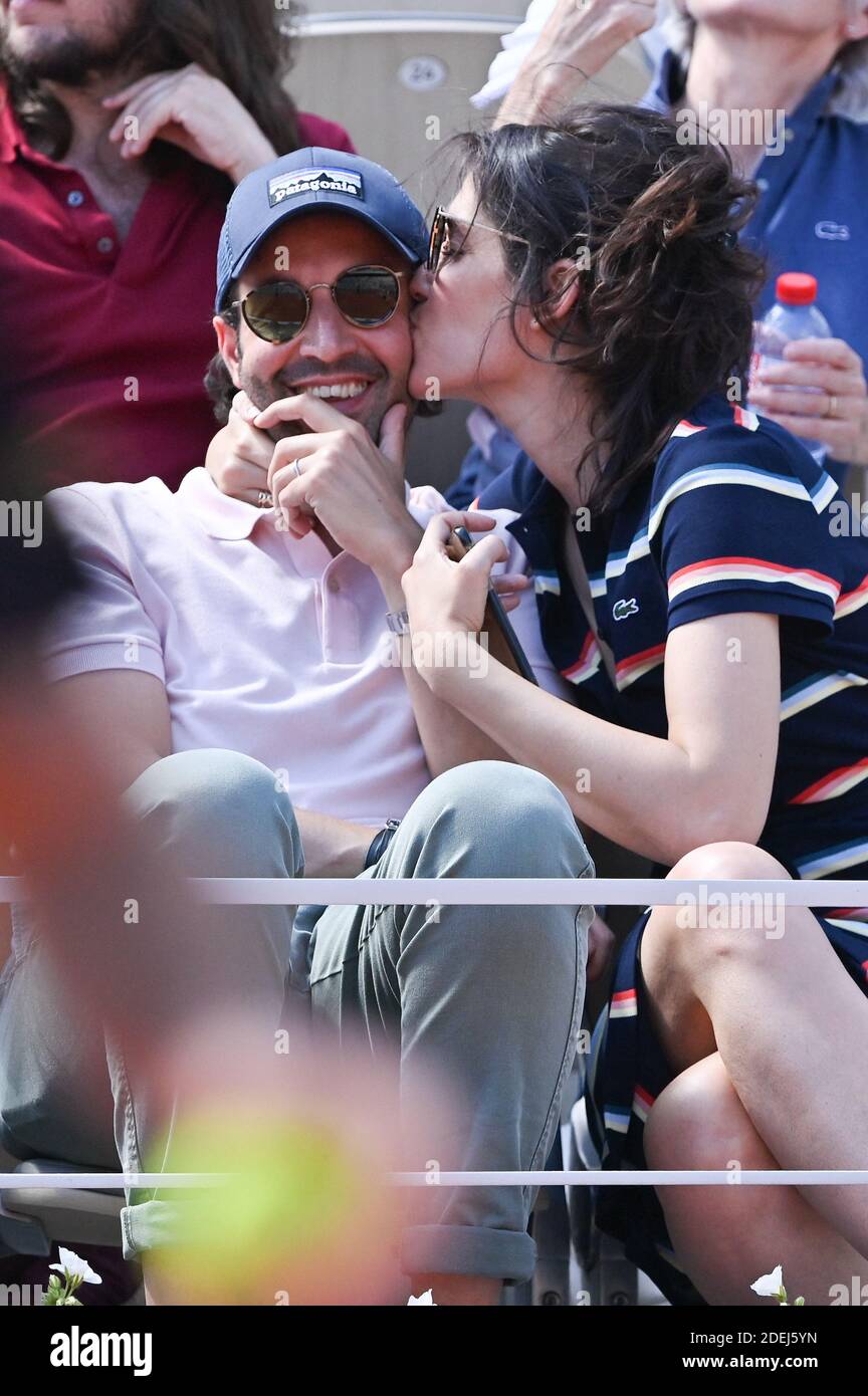 Greg Levy and Laurie Cholewa attend the 2019 French Tennis Open - Day eight in Roland Garros on ...