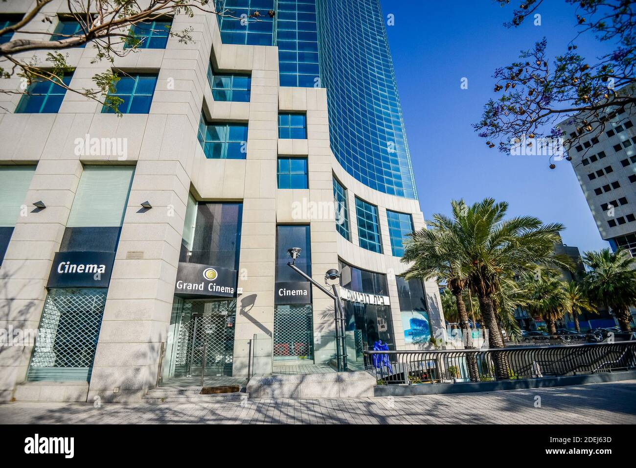 Israel. Tel Aviv. APRIL 15, 2015. Rubinstein Building is a famous ...