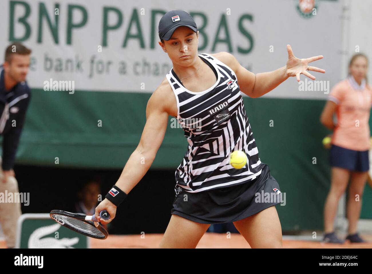 Australia's Ashleigh Barty playing in the1/8 of final of the 2019 BNP ...