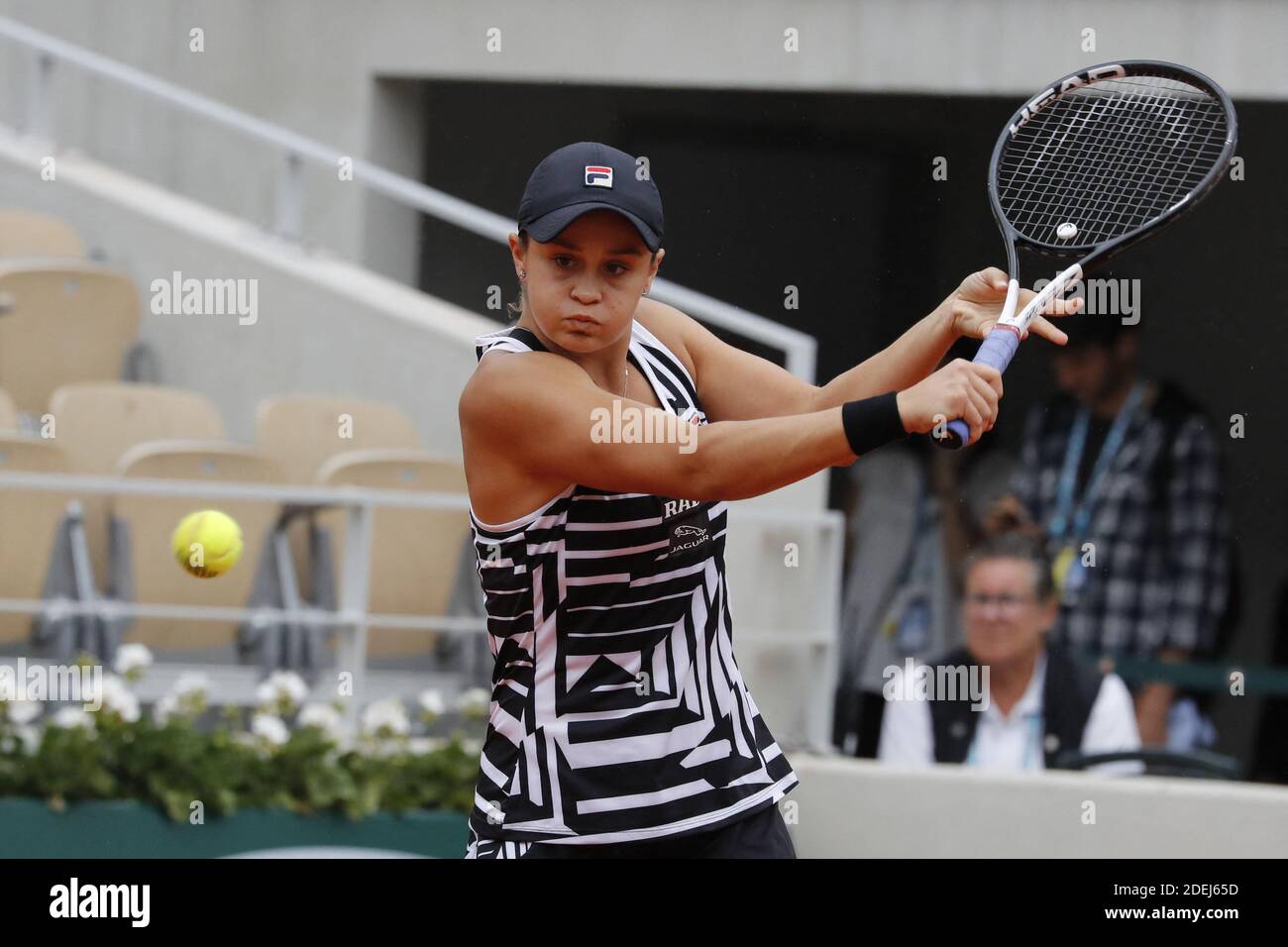 Australia's Ashleigh Barty playing in the1/8 of final of the 2019 BNP ...