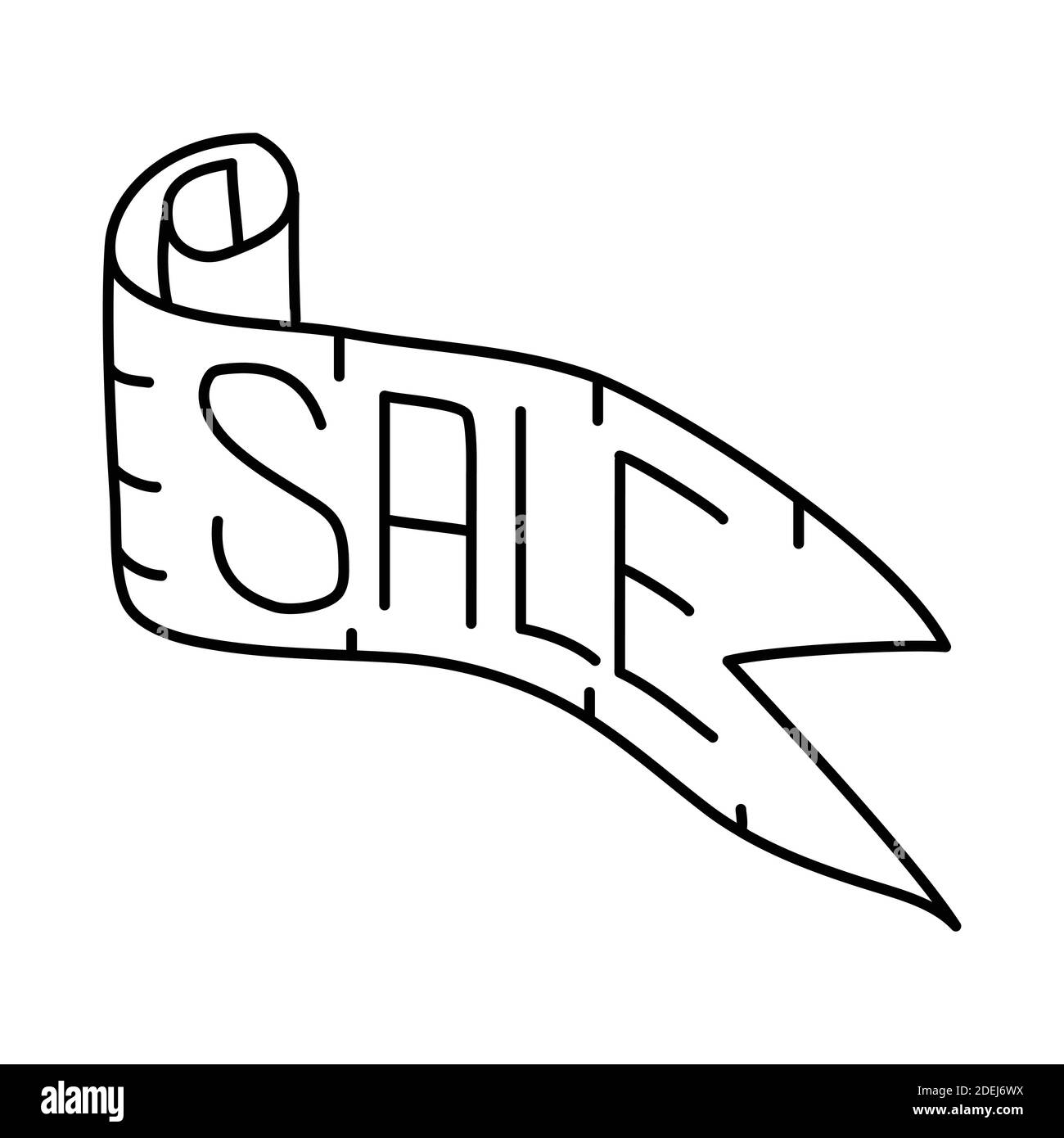 Sale Shopping Hand Drawn Icon Set Vector Stock Vector Image & Art - Alamy