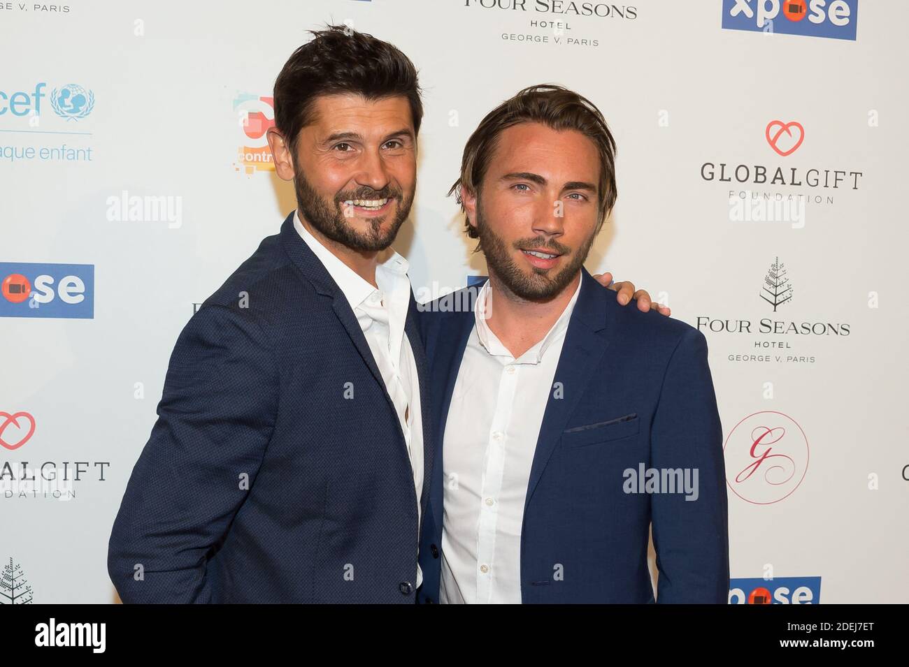 Christophe Beaugrand and Ghislain Gerin attending the Global Gift Gala ...