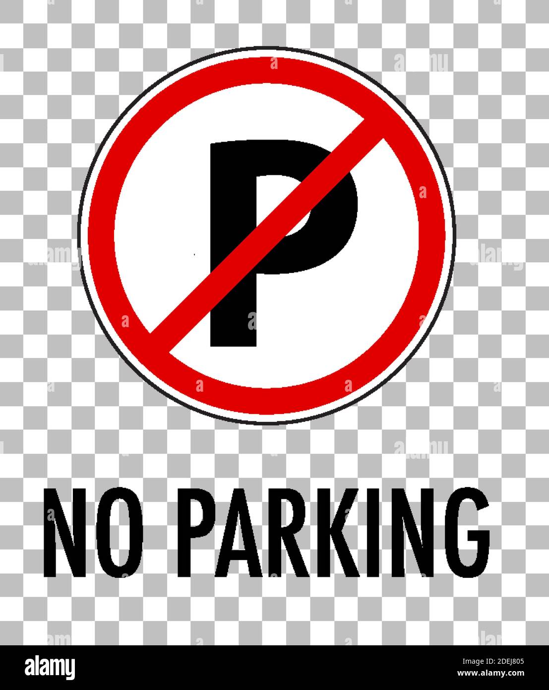 Red traffic sign on transparent background illustration Stock Vector ...