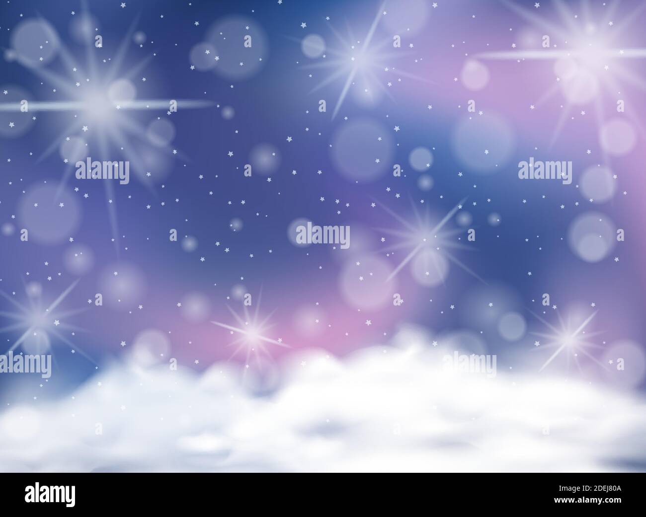 Rainbow Pastel Blurred With Sparks Background Illustration Stock Vector
