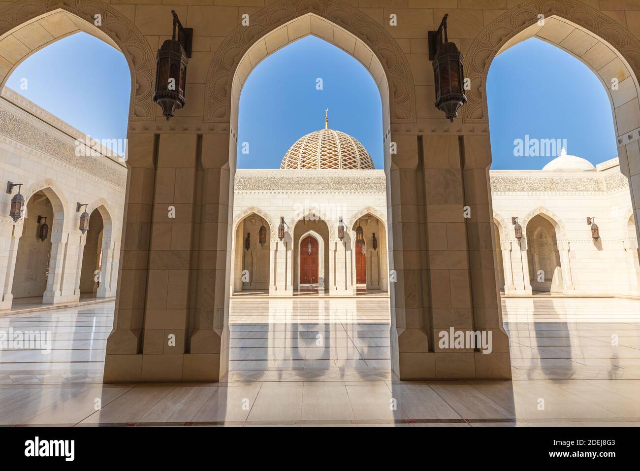 Middle East, Arabian Peninsula, Oman, Muscat. Oct. 20, 2019. Exterior ...