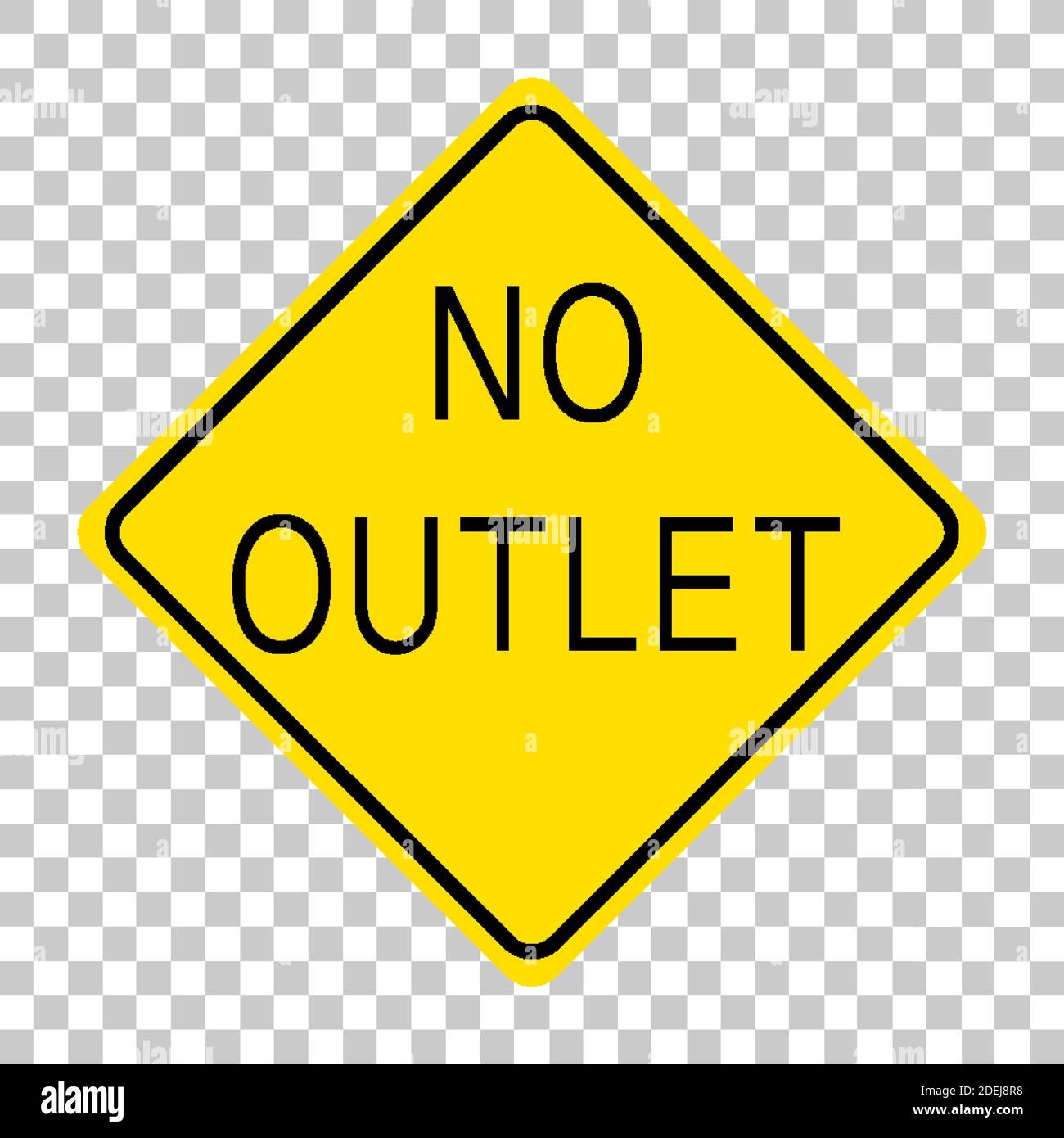 Yellow traffic warning sign on transparent background illustration ...