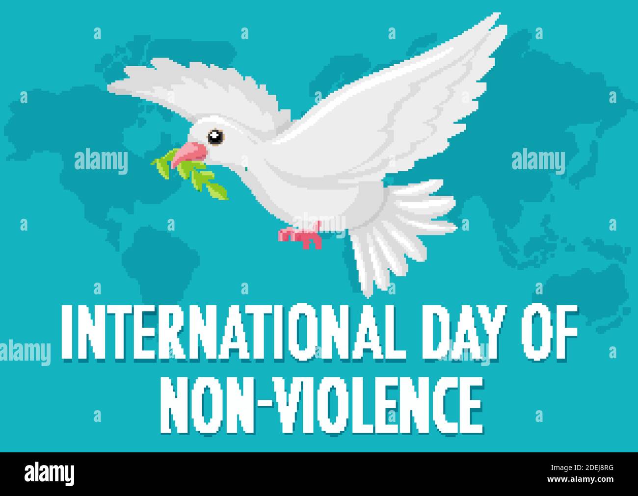 International day of non-violence icon illustration Stock Vector Image ...
