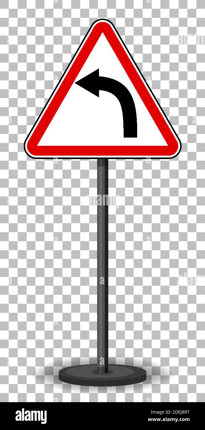 Red traffic sign on transparent background illustration Stock Vector ...