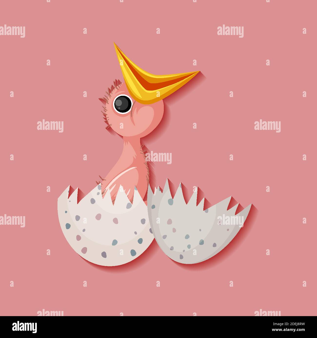 Chick hatching egg isolated illustration Stock Vector Image & Art - Alamy