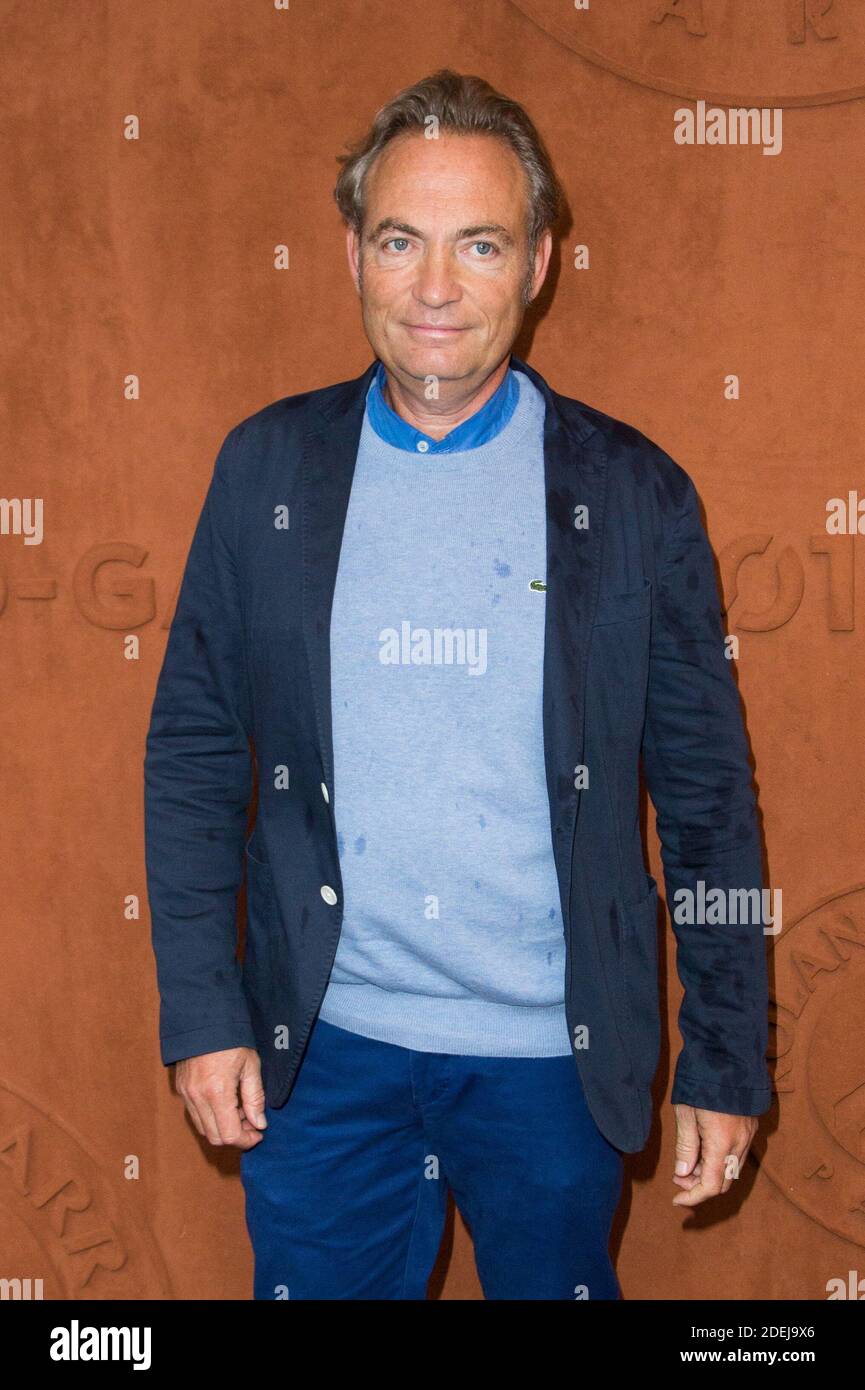 Gilles Cohen in village during French Tennis Open at Roland-Garros ...