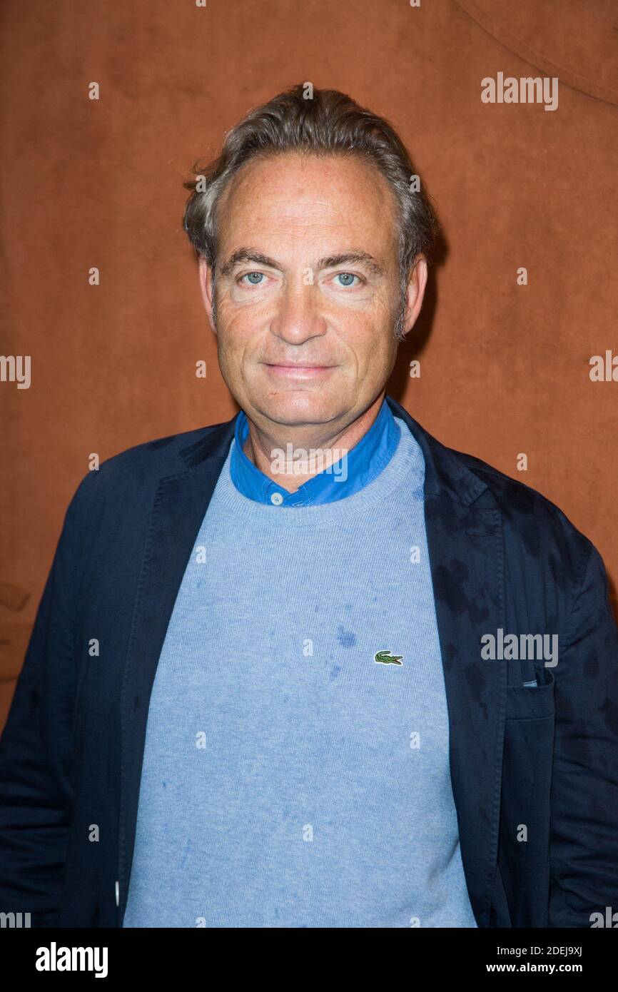 Gilles Cohen in village during French Tennis Open at Roland-Garros ...