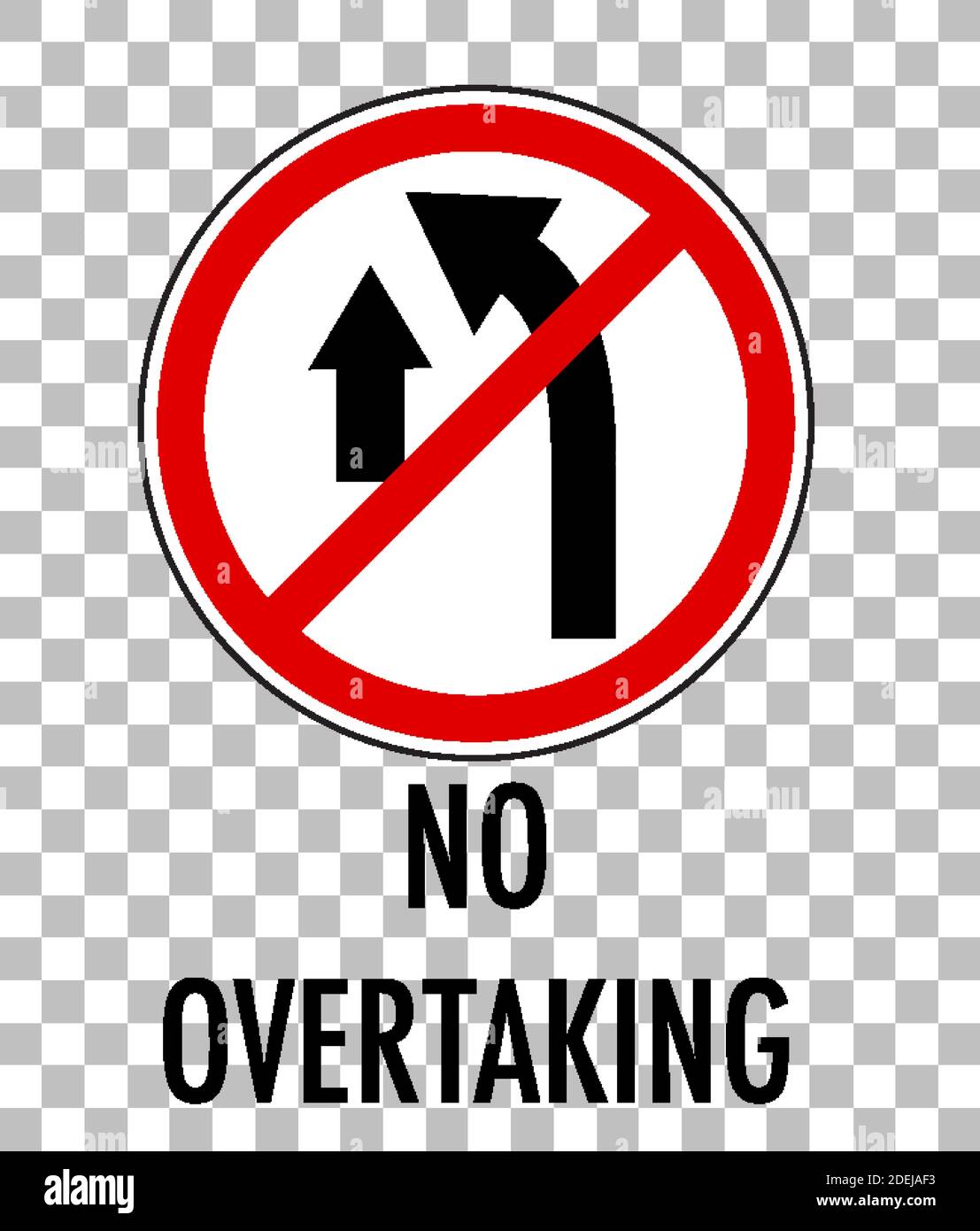 Red traffic sign on transparent background illustration Stock Vector ...