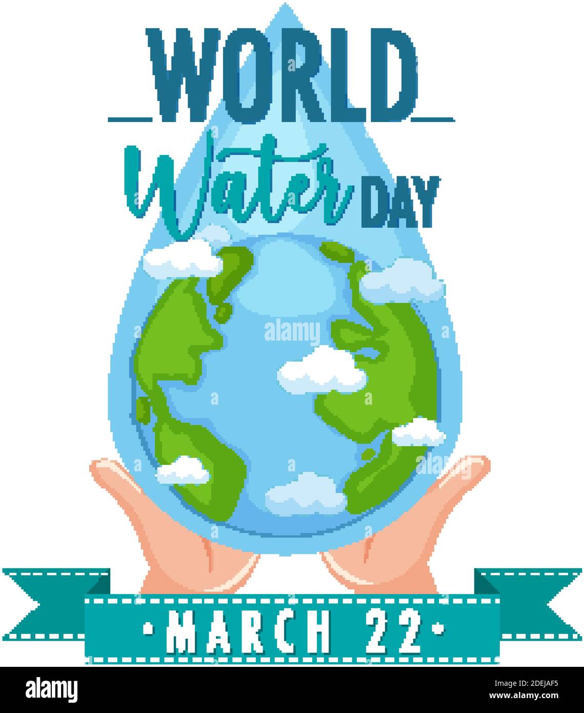 World water day icon illustration Stock Vector Image & Art - Alamy
