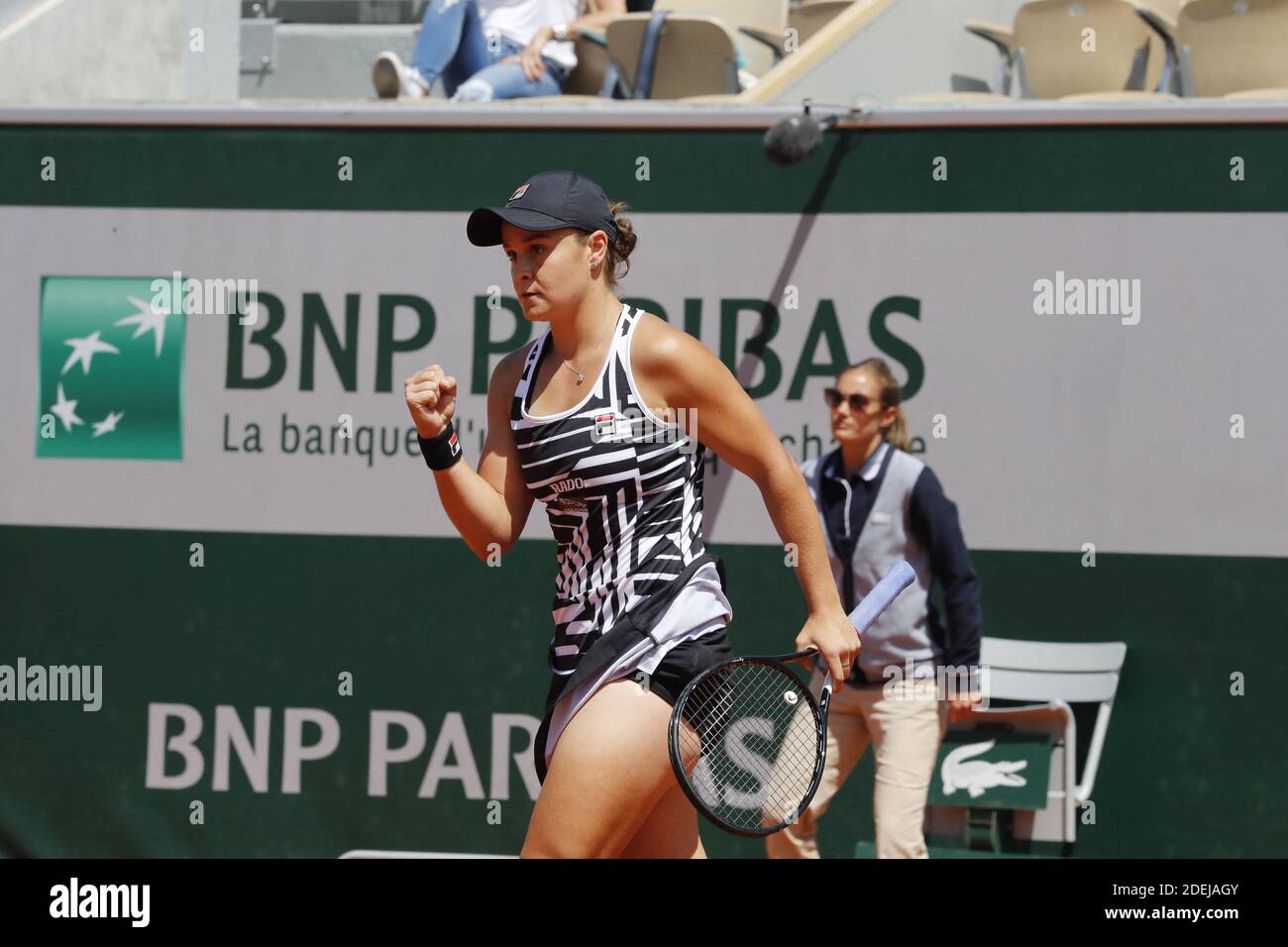 Australia's Ashleigh Barty playing in the 1/4 of final of the 2019 BNP ...