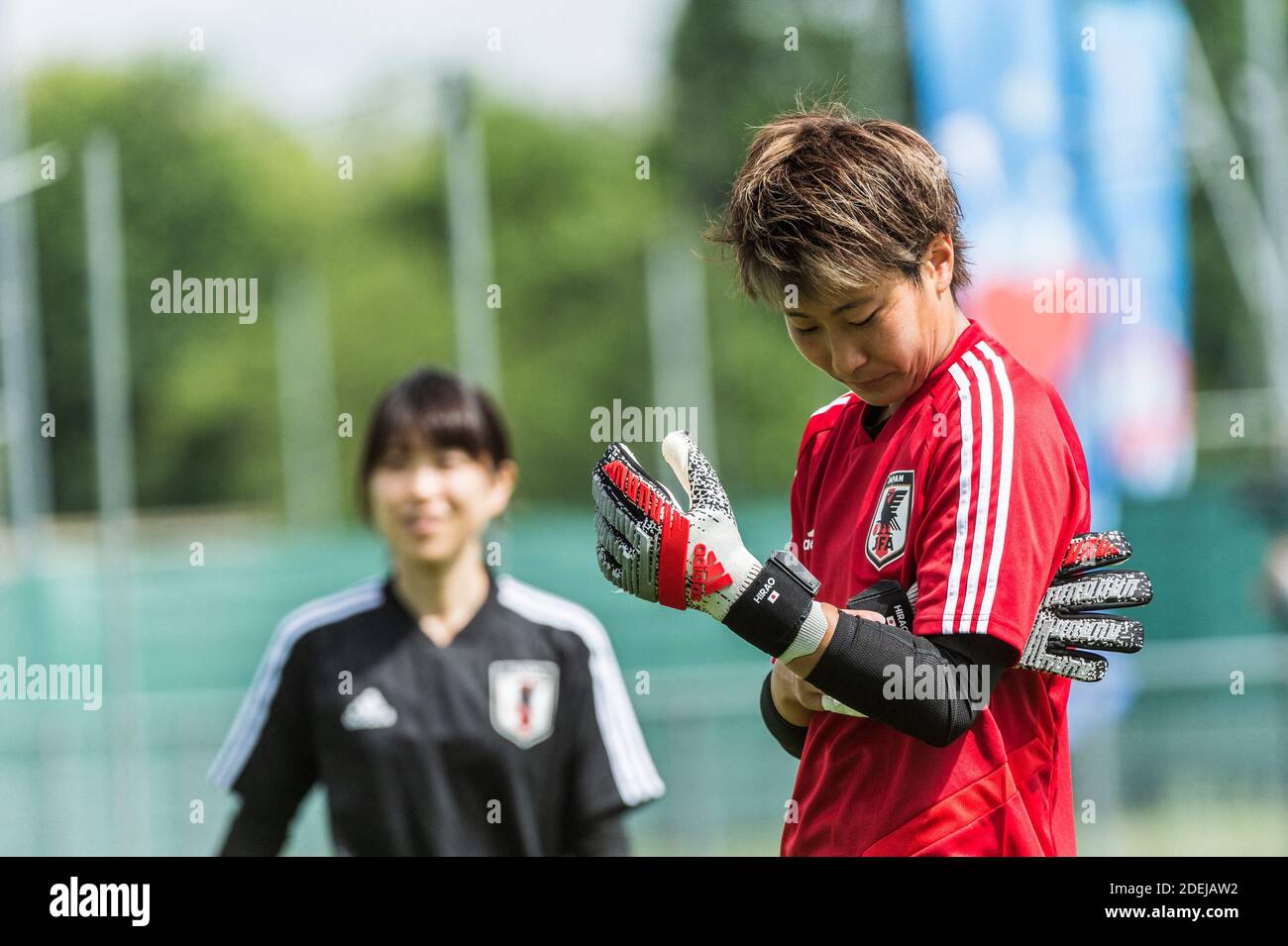 Chika Haroi, goalkeeper of Nadeshiko Japan (Women National football ...