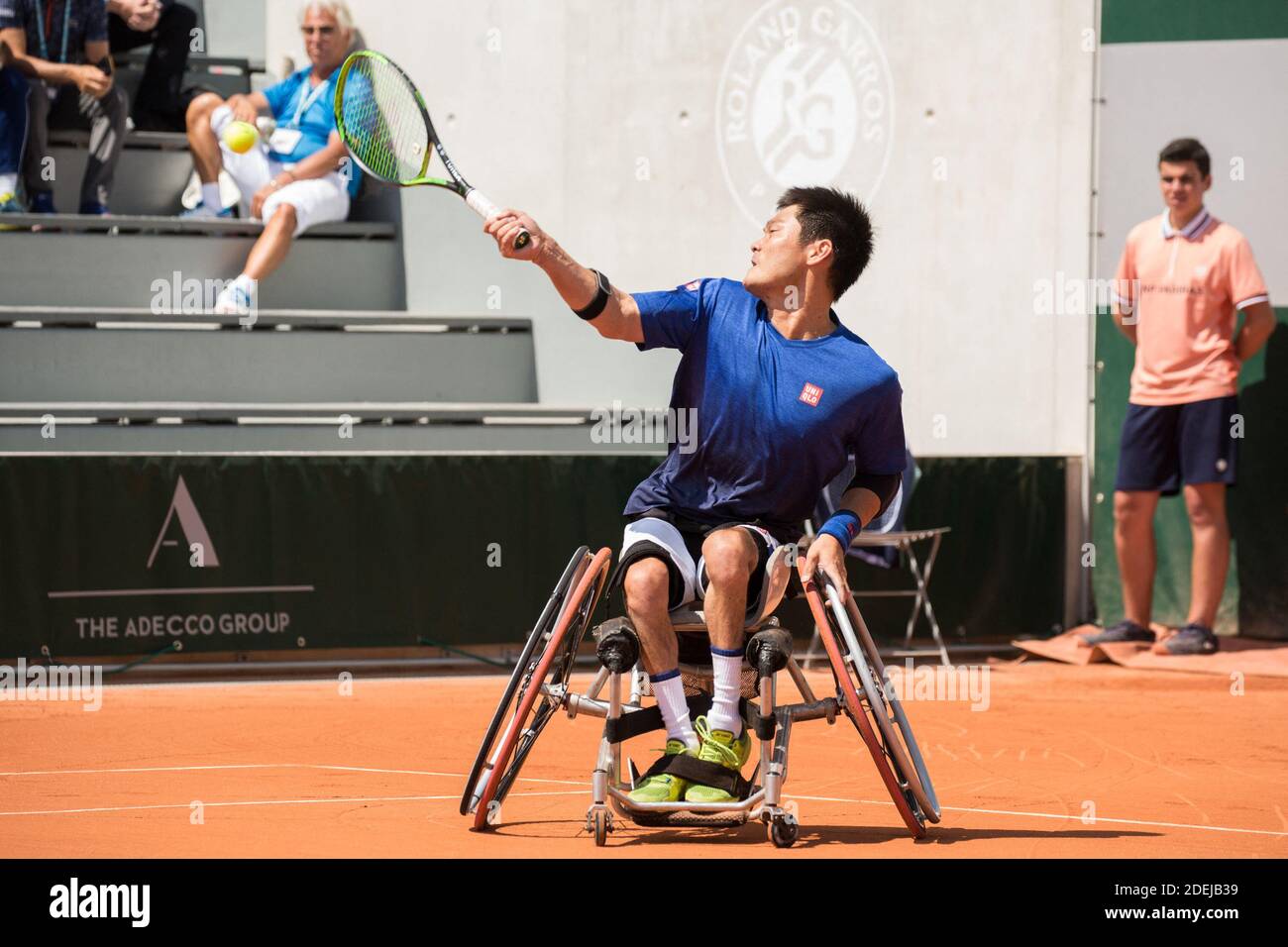 Shingo Kunieda of Japan Japan in action during French Tennis Open at ...