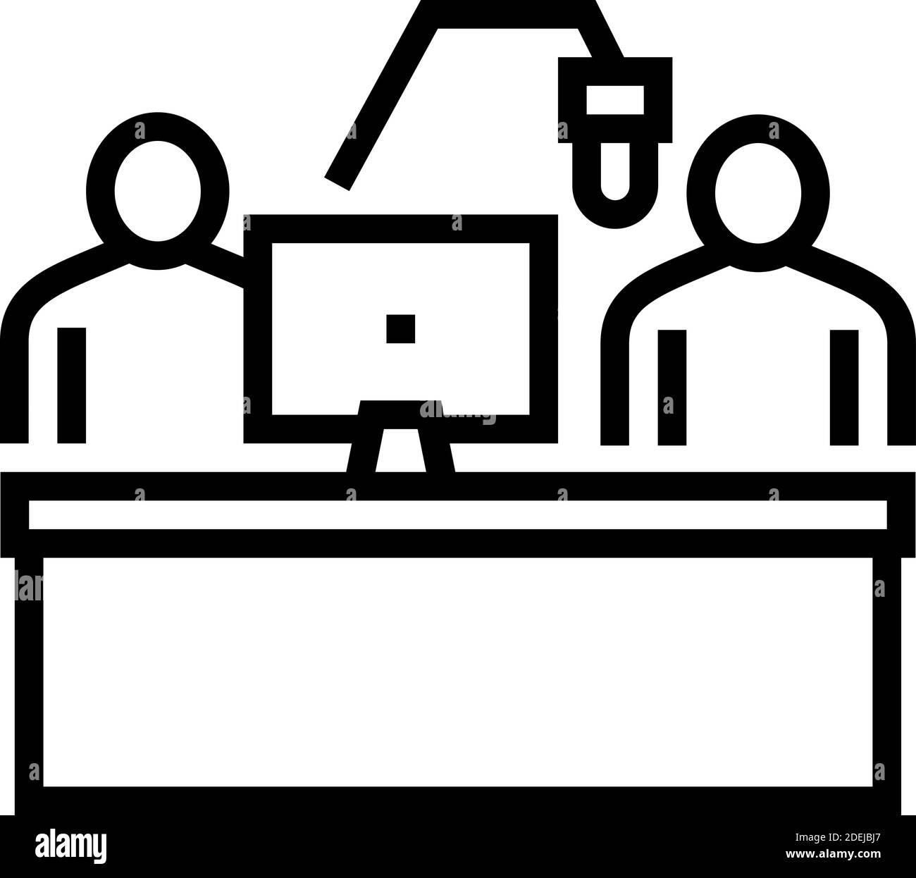 radio studio line icon vector illustration Stock Vector Image & Art - Alamy