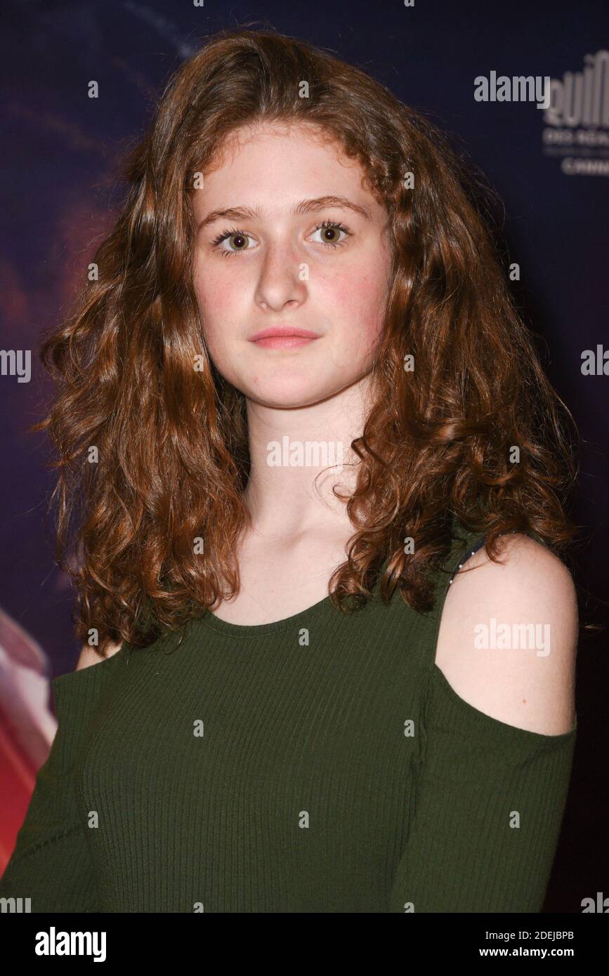 Actress Adile David attending the premiere of 'Zombi child' at UGC Cine ...