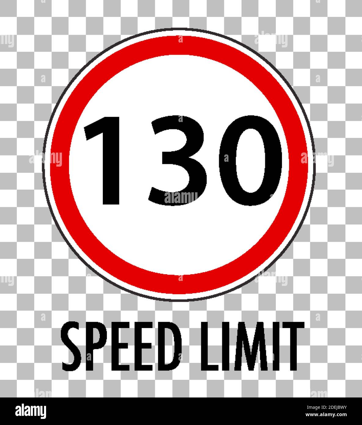 Red traffic sign on transparent background illustration Stock Vector ...