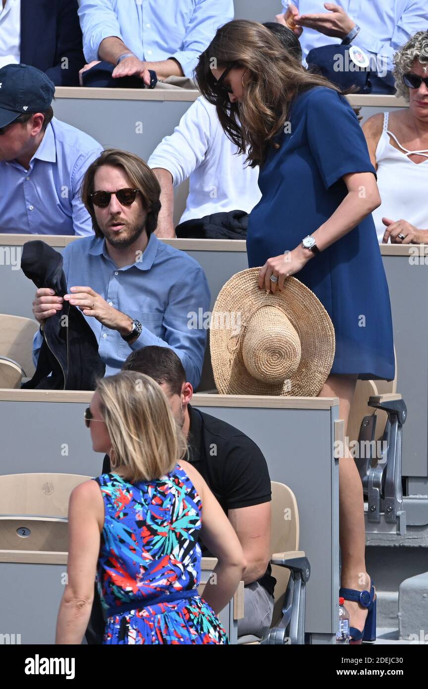 Pregnant Ophelie Meunier and Mathieu Vergne attend the 2019 French ...