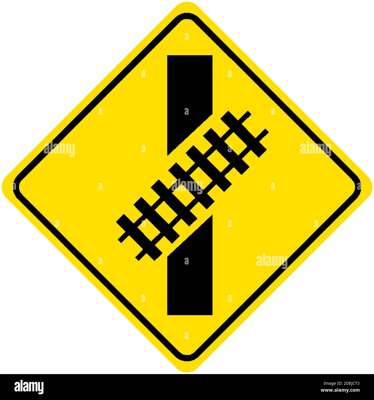 Rail safety signs Cut Out Stock Images & Pictures - Alamy