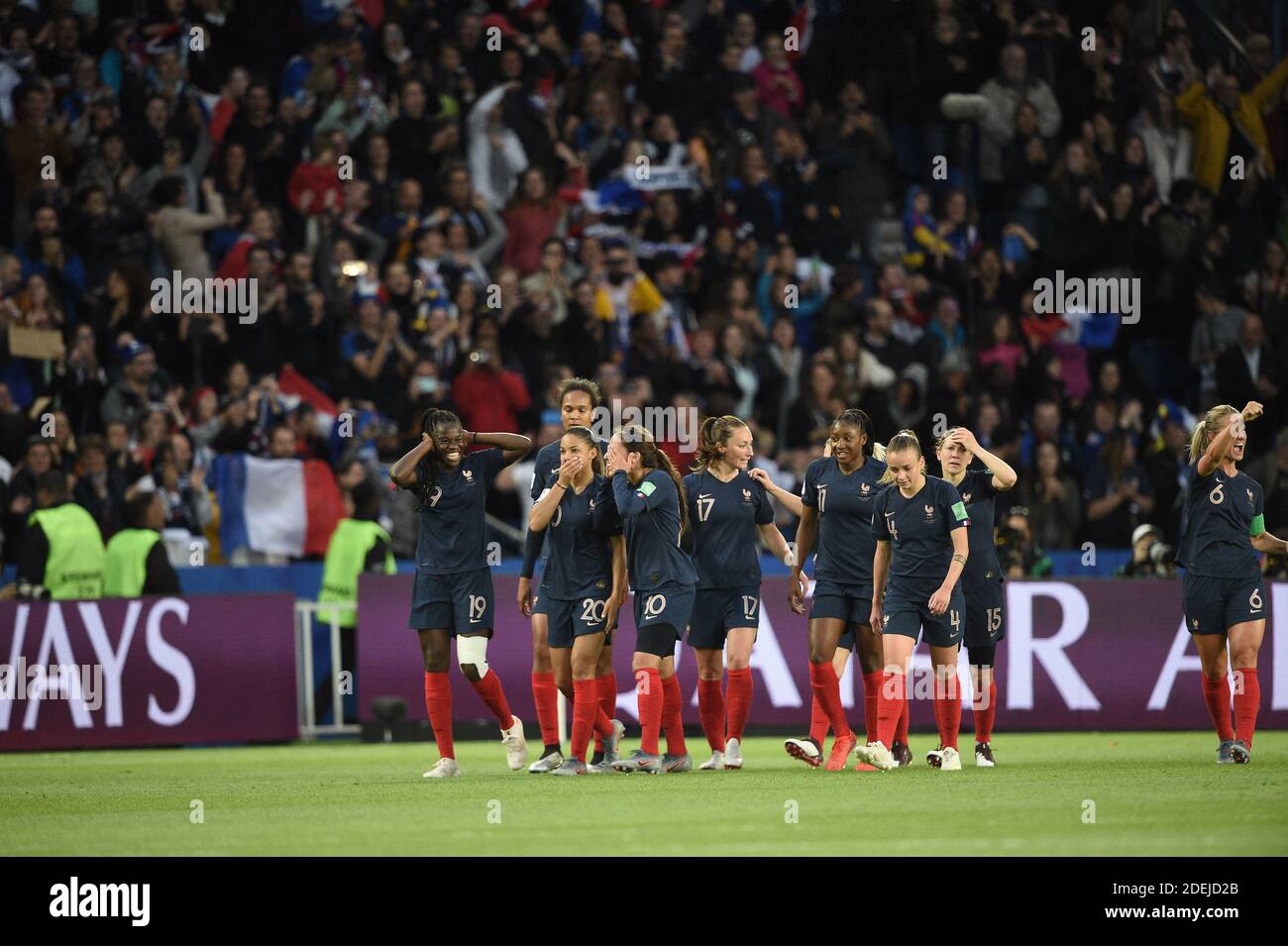 France team during the opening match of 2019 FIFA Women's World Cup ...