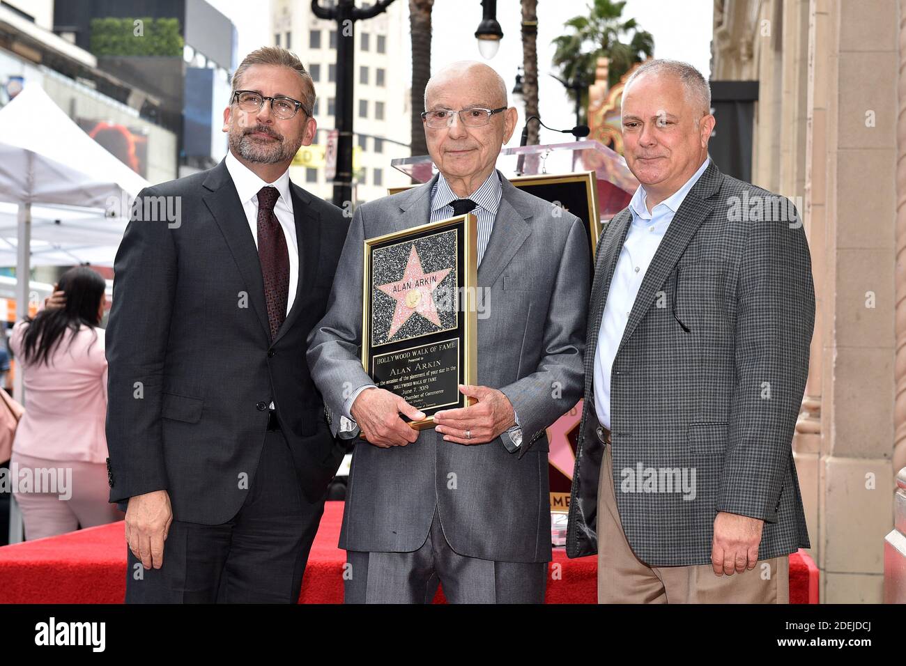 Steve Carell and Matthew Arkin attend the ceremony honoring Alan Arkin ...