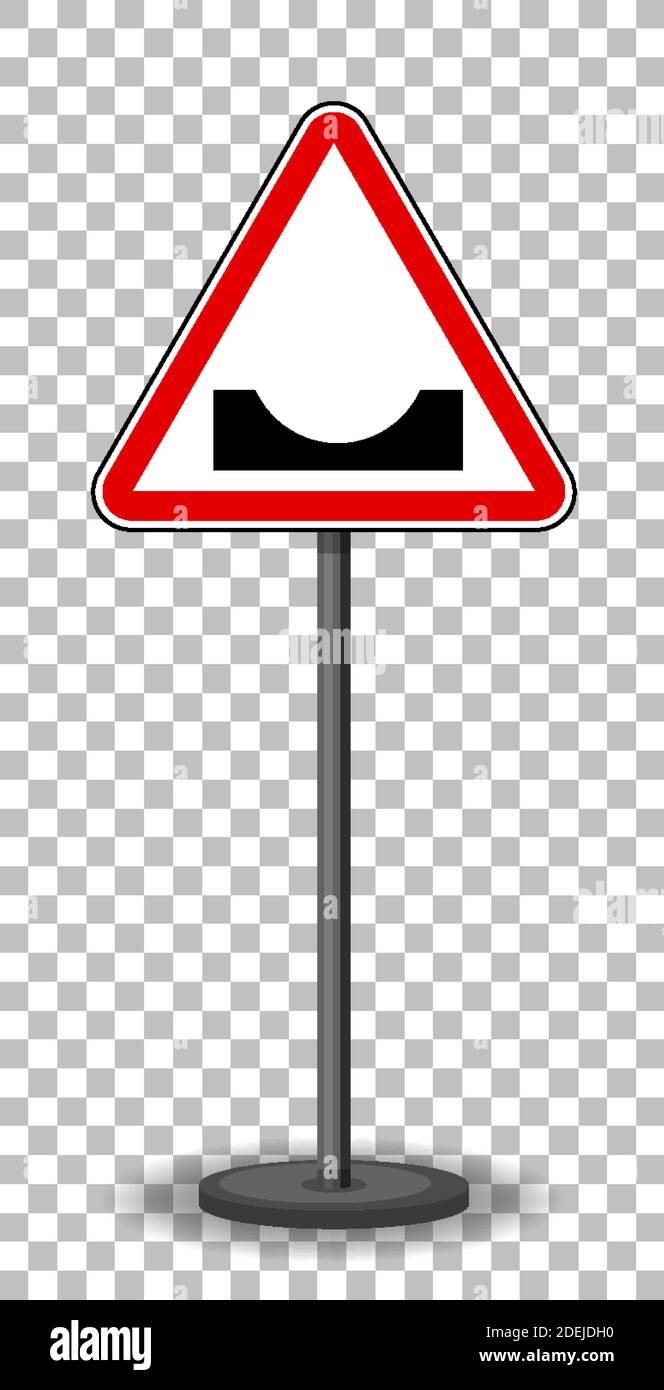 Red traffic sign on transparent background illustration Stock Vector ...