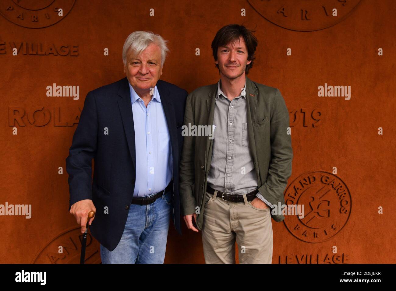 Mathieu Simonet and Jacques Perrin in Village during French Tennis Open ...